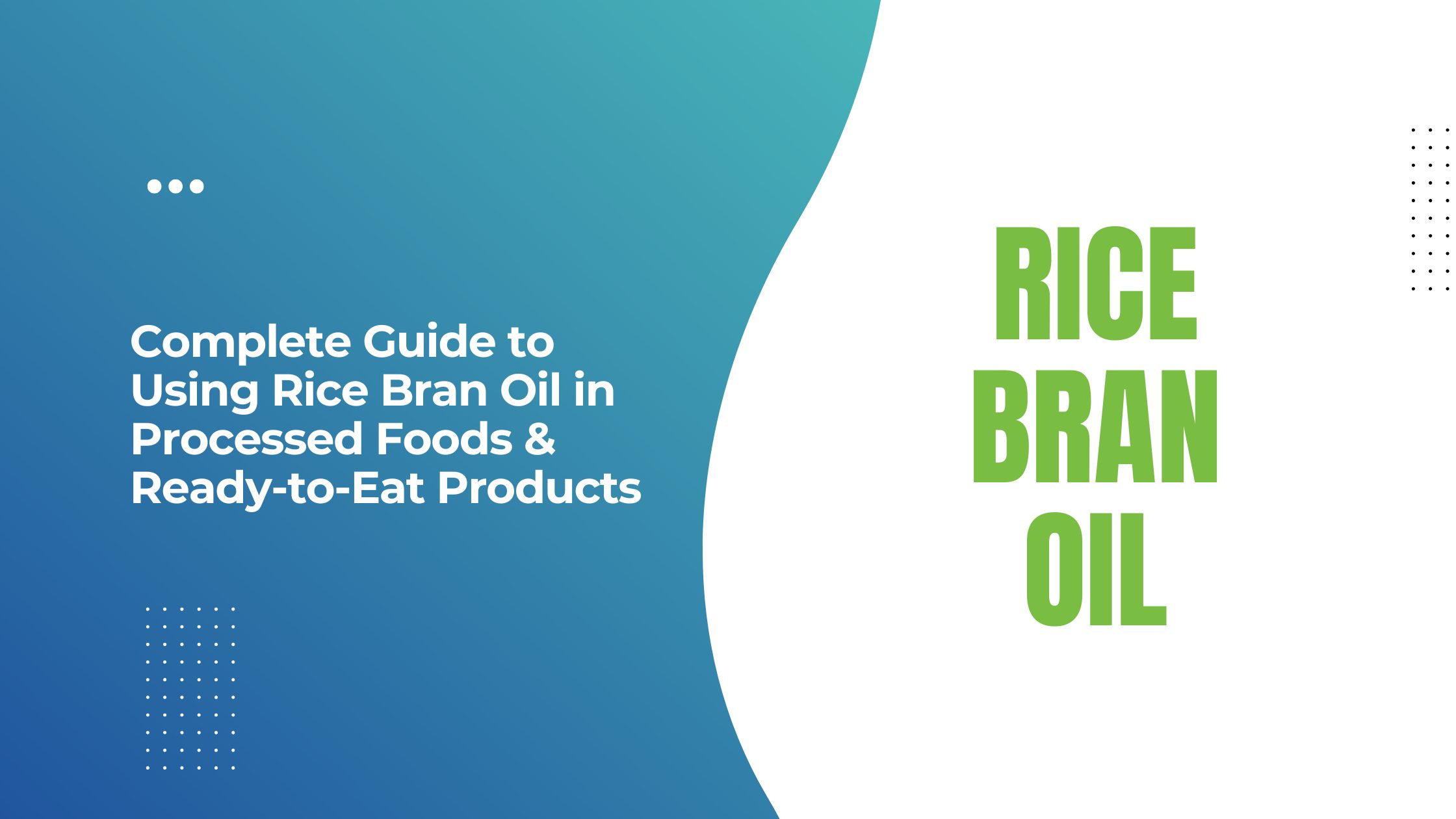 Rice Bran Oil Suppliers & Procurement Guide | Neshiel
